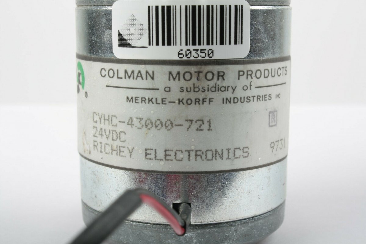 Colman Motor Products DC-Motor Elektromotor mit Getriebe 24VDC CYHC-4 ...