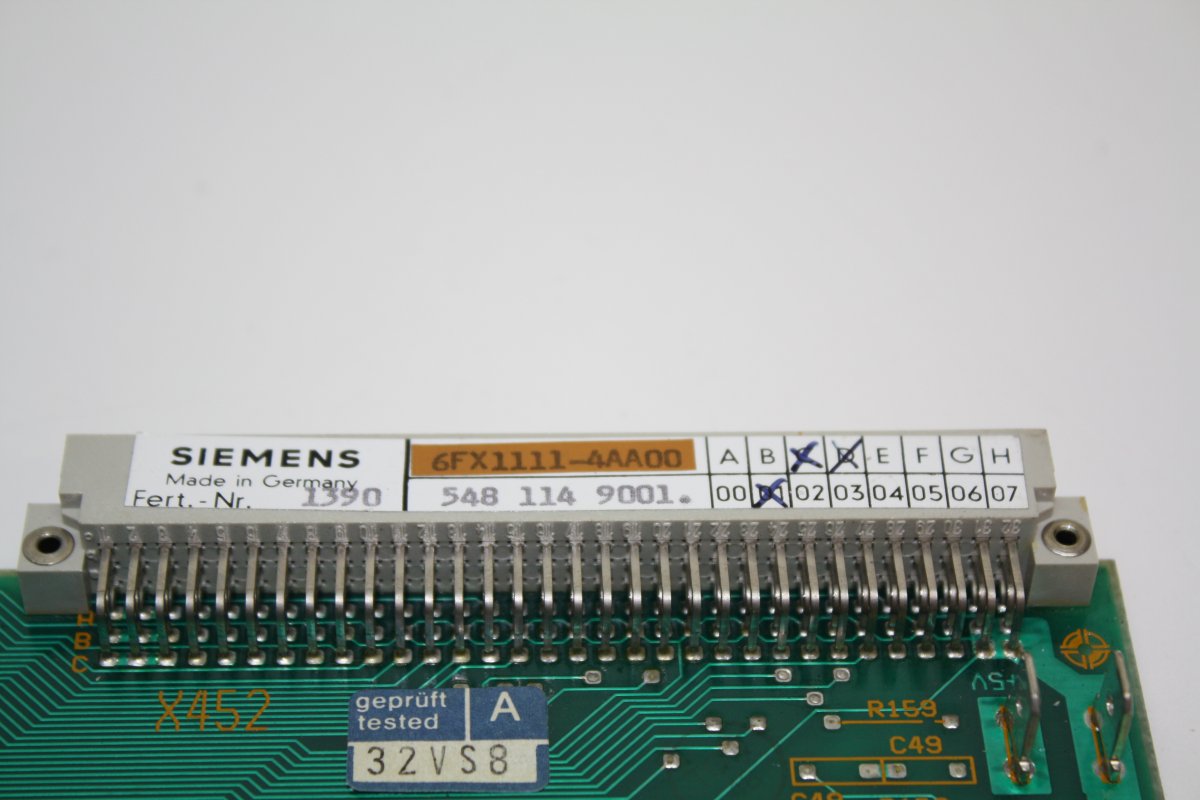 SIEMENS Sinumerik 3 Sirotec RCM E/A FBG 32E/32A 3450-A 6FX1111-4AA00 ...