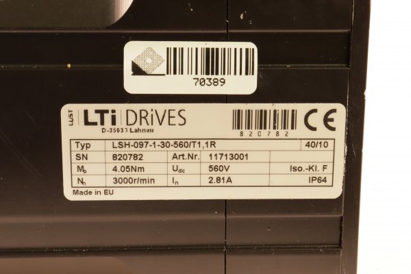 LUST LTI DRIVES Servomotor LSH-097-1-30-560/T1,1 R gebraucht, 503,36