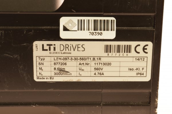 Lust LTi DRIVES Servomotor LSH-097-3-30-560/T1,B,1R gebraucht, 799,00