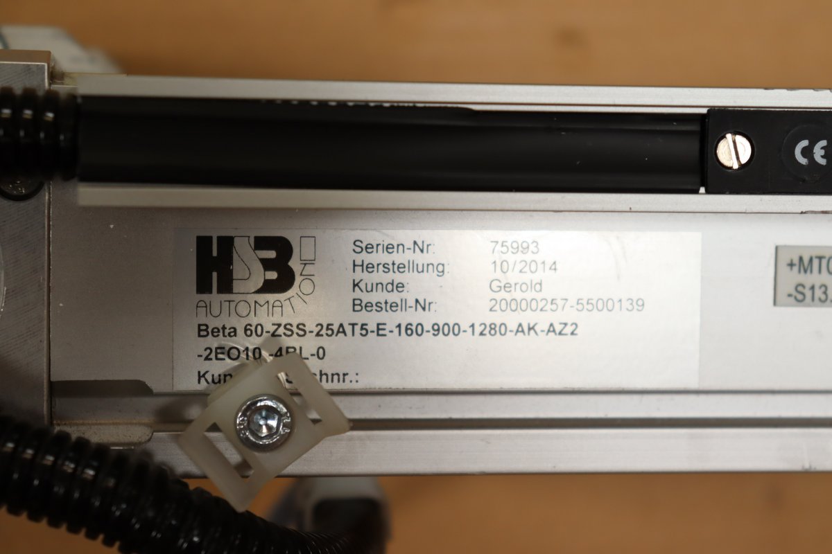 HSB Automation Linearführung Linearantrieb mit Endschalter Beta 60-ZS ...