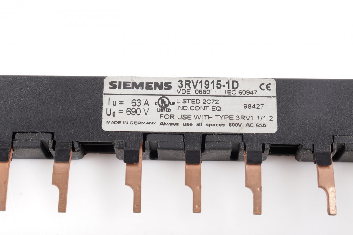 Siemens 3-PHASEN-SAMMELSCHIENE 3RV1915-1D gebraucht, 9,50